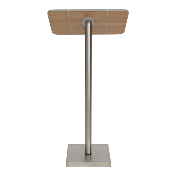 Buy Securit wood effect menu display stand White Light Display
